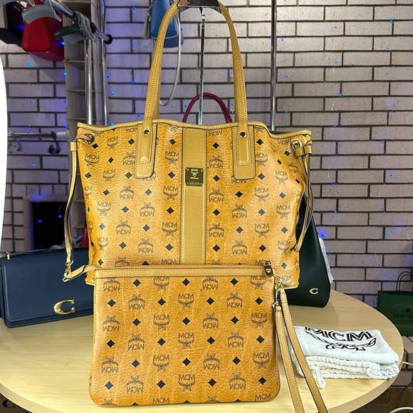 MCM | Bags | Mcm Liz Reversible Medium Visetos Tote Bag | Poshmark